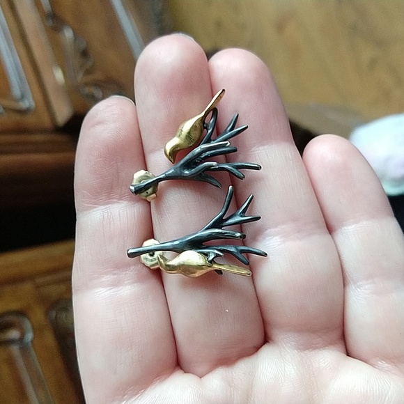 Jewelry | Retired Lisa Cimino Bird On Branch Sterling Silver Oxidize ...